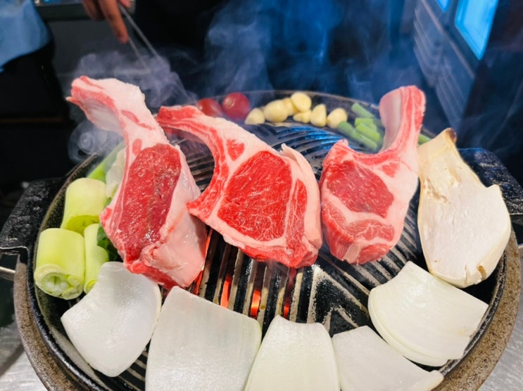 서울 강남 라무진 논현점에서 징기스칸 프렌치렉 양갈비 마늘밥 하이볼 한 잔 포스팅 네이버 블로그