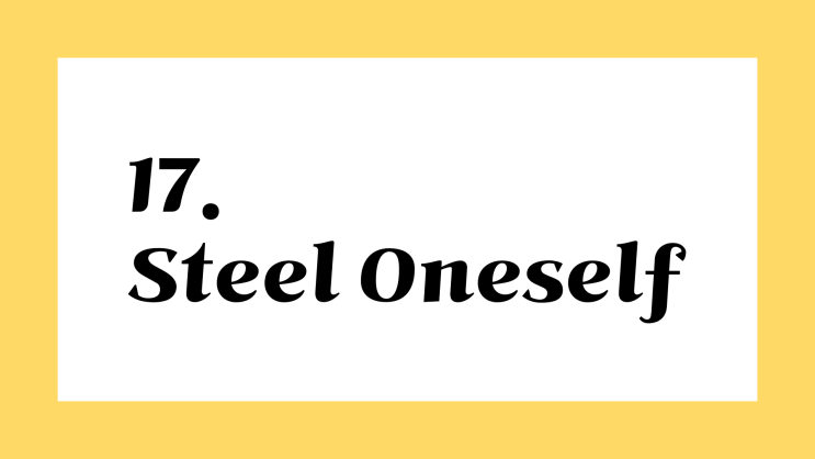 영어저금통 ::: 17. steel oneself for 뜻 : 네이버 블로그