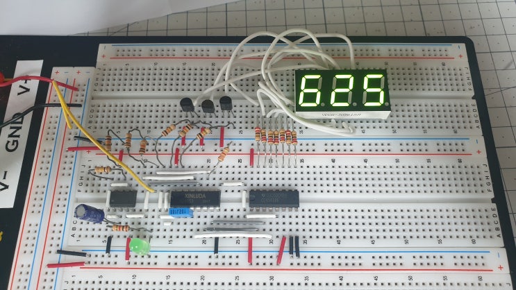 3-Digit BCD 카운터 4553 IC 실험 (999 카운터) : 네이버 블로그