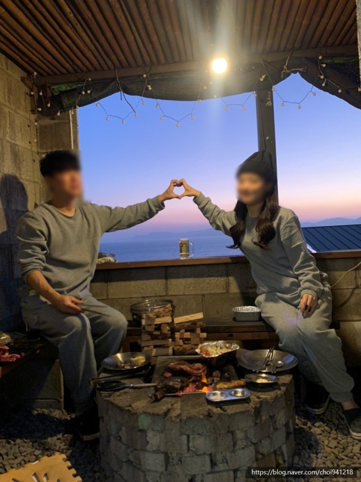 남해 오션뷰 감성숙소 더파티 펜션 바베큐파티를 하며 보라색 노을을 볼 수 있는 펜션 네이버 블로그