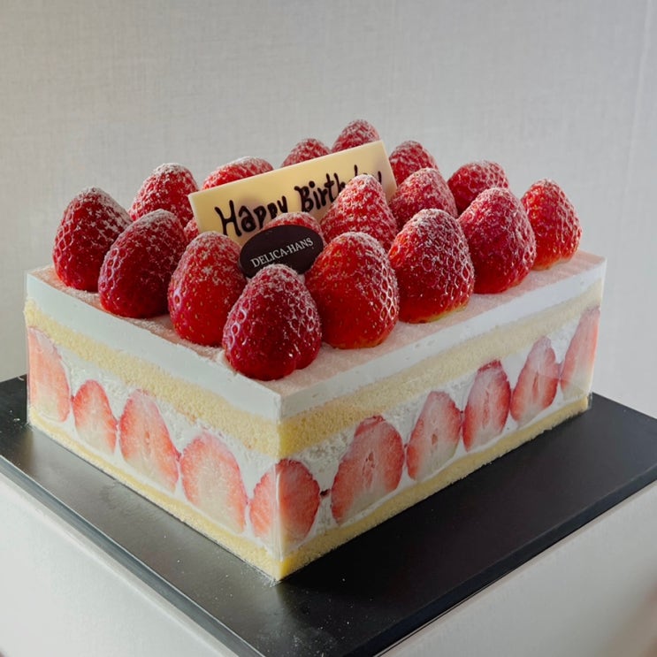 롯데호텔 델리카한스 딸기케이크 딸기케이크 맛집 생딸기 프레지에 케이크 네이버 블로그