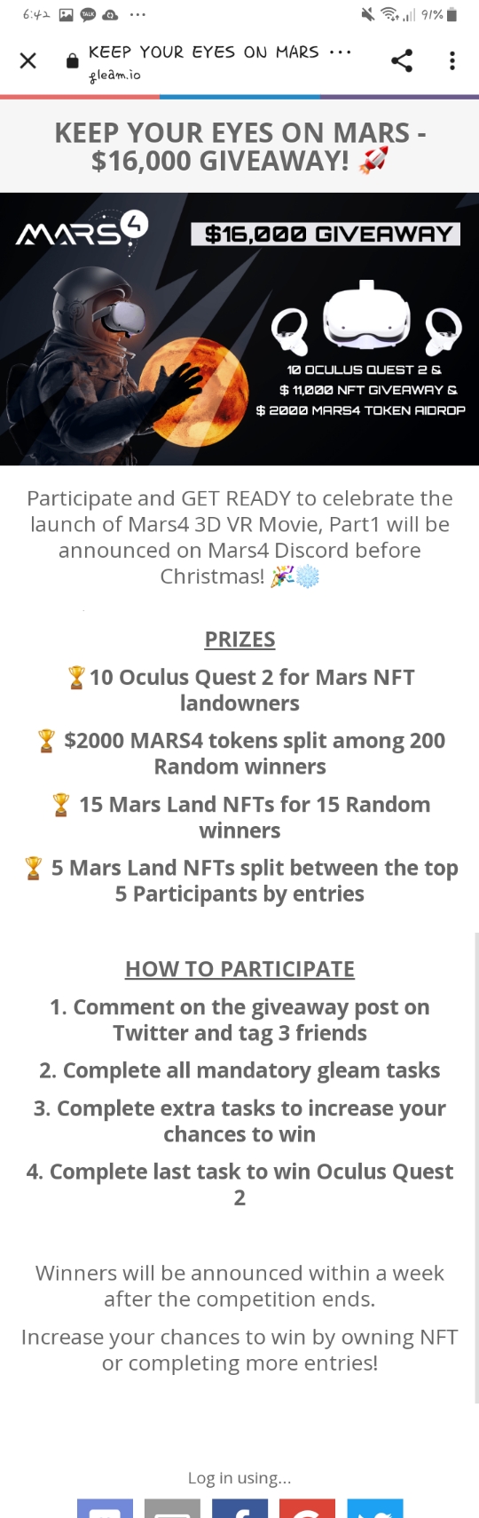 mars4 NFT 및 token 이벤트 랜덤200명 2000 token 지급!! 디스코드 초대링크 들어가야합니다 mexc 거래소 ...