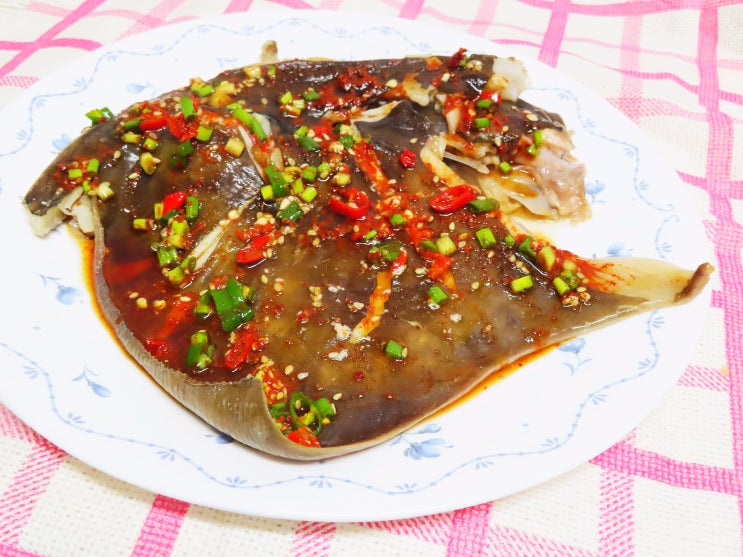 밥반찬으로 그만 생선찜 쪽파 양념 그리고 홍어찜 만드는법 네이버 블로그