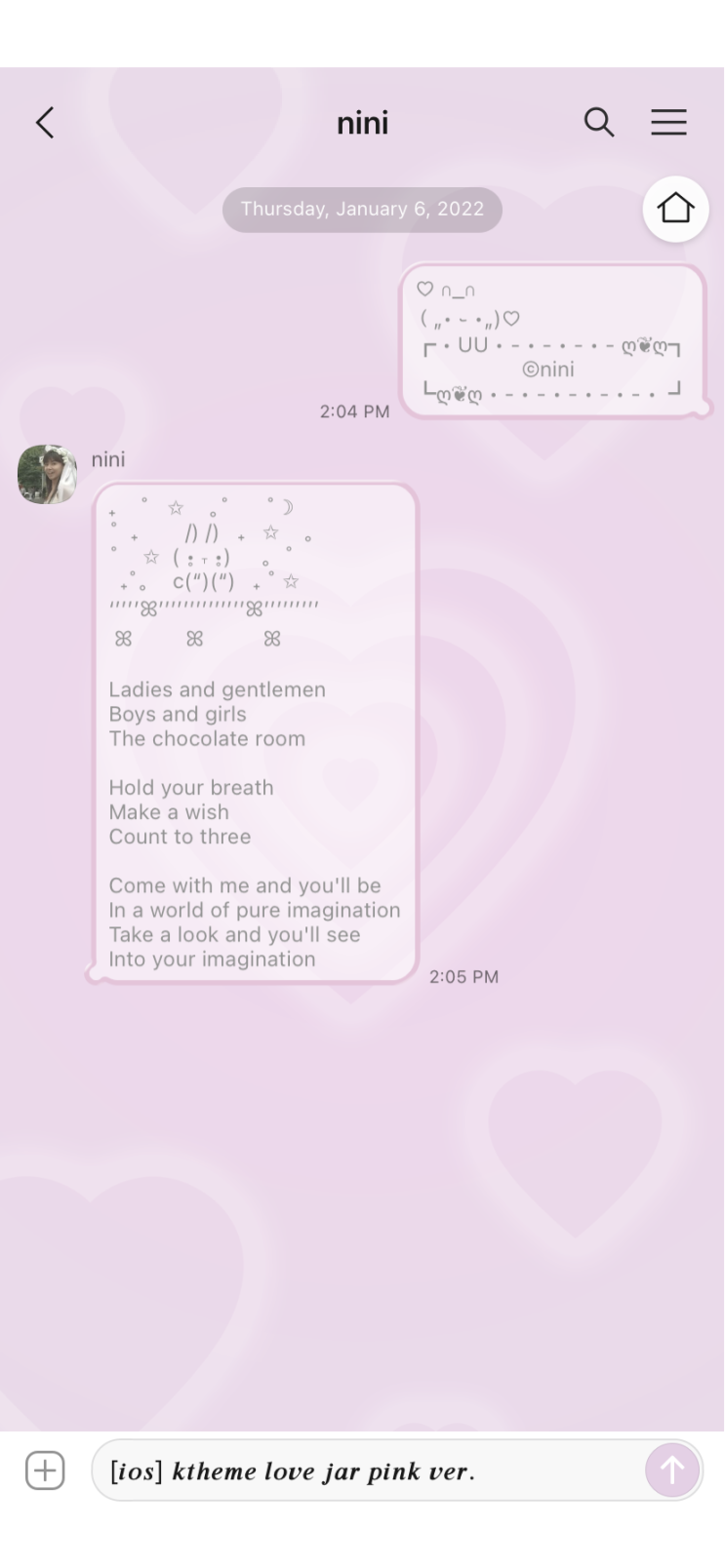 [ios ktheme] kitsch gradation heart - love jar (three ver.) / 아이폰 카카오톡 테마 / 공유 종료 : 네이버 블로그