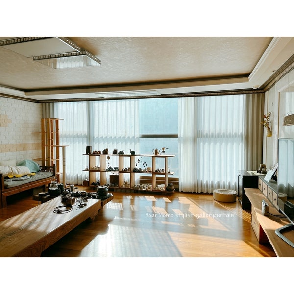포근한 조화가 돋보이는 맞춤 패브릭 수완지구 대방노블랜드5차 커튼 스타일링 네이버 블로그