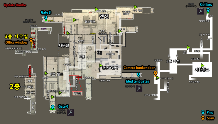 타르코프 공장(팩토리,FACTORY)지도 : 네이버 블로그