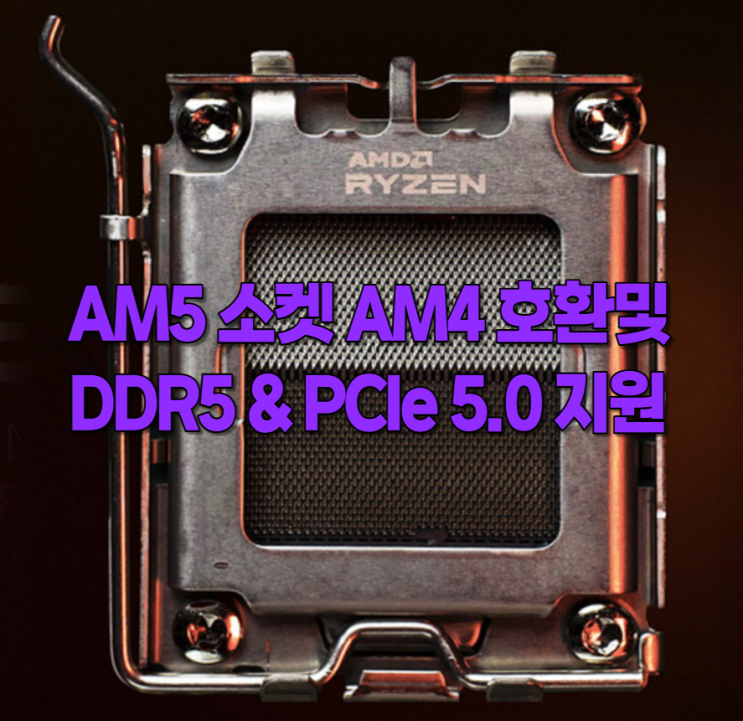 라이젠 ZEN4 라파엘 AM5 LGA소켓이 AM4쿨러호환과 DDR5지원 : 네이버 블로그