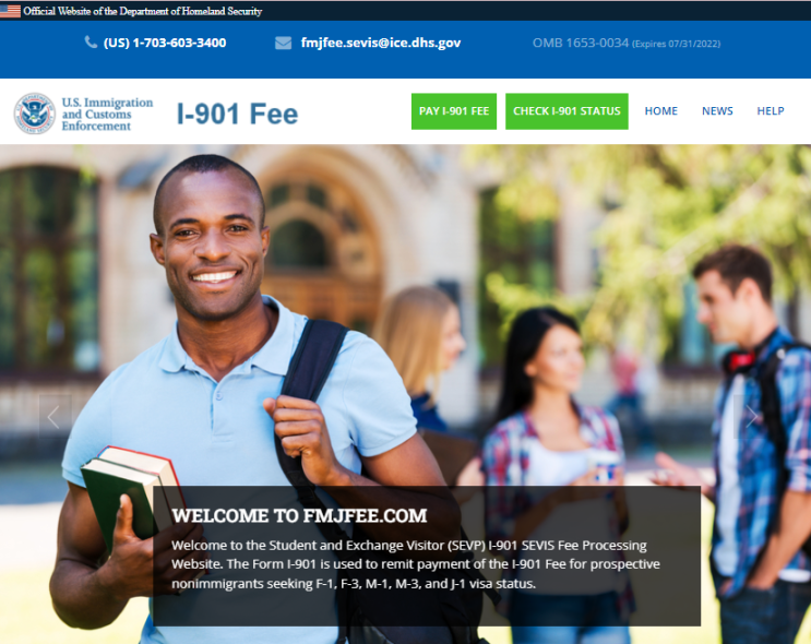 [미국 어학연수 #2] SEVIS(I-901) fee/ DS-160/ F-1 비자 fee/ 비자 인터뷰(면제) : 네이버 블로그