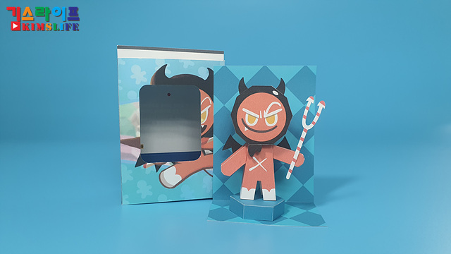 쿠키런킹덤 악마맛 쿠키 페이퍼토이(Cookierun Kingdom Devil cookie papertoy papercraft ...
