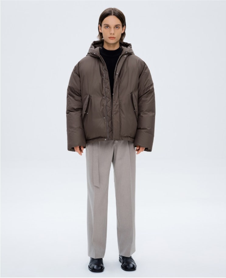 TNGT 후드 크롭 구스다운 점퍼 : 네이버 블로그