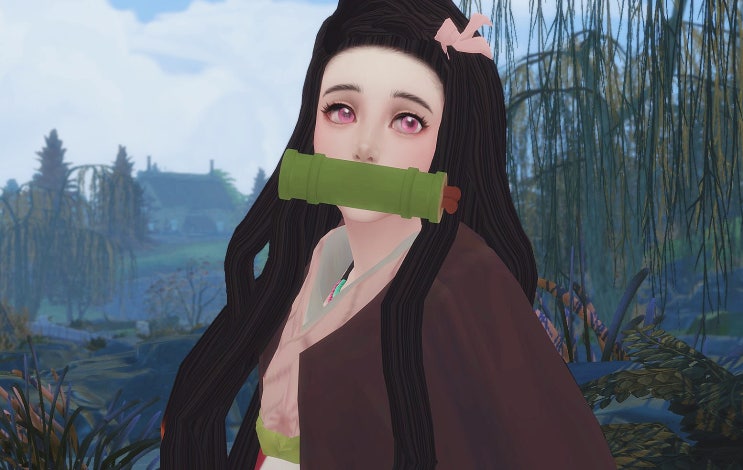 [심즈4 SIMS4 심배포] 귀멸의 칼날 Demon Slayer - 카마도 네츠코 Camado Nezuko : 네이버 블로그