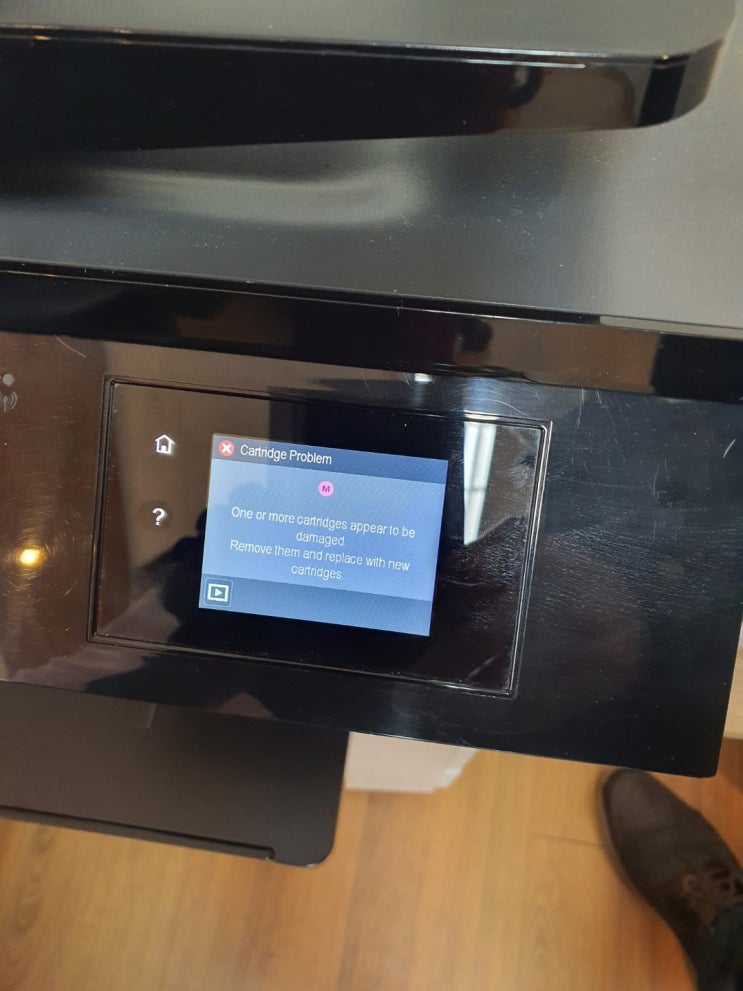 HP 8610 카드리지 문제 수리 후기, 호스 눌림 해결 : 네이버 블로그