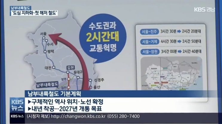 김천~거제 잇는 남부내륙철도 ktx 2027년 개통,수도권서 2시간대 : 네이버 블로그
