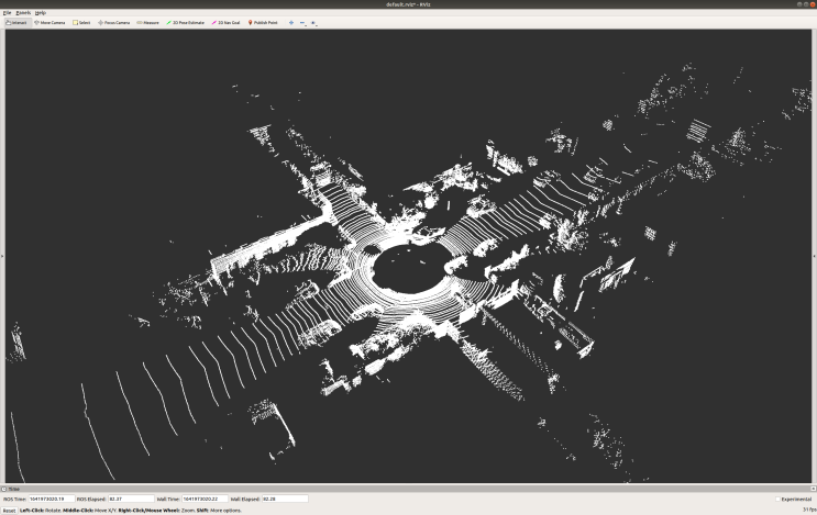 [ROS] 벨로다인(Velodyne)의 라이다 데이터 활용해서 포인트 클라우드(Point Cloud) 시각화하기 with ...