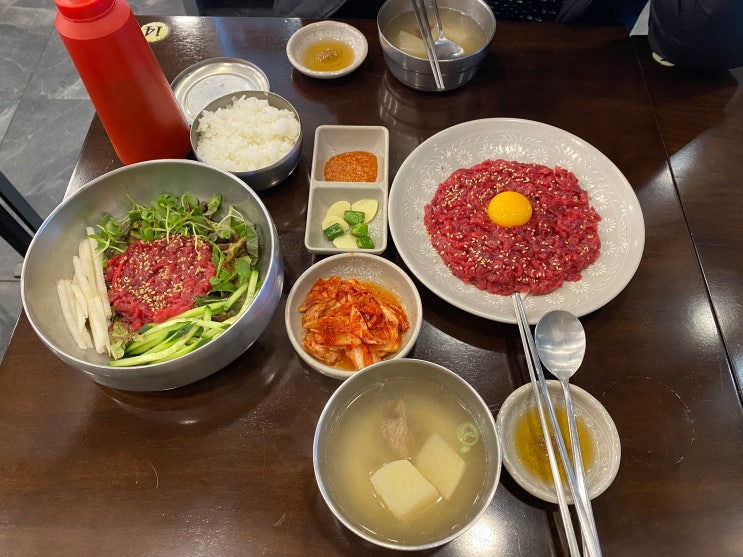 종로 광장시장 부촌육회 찹쌀 꽈배기 네이버 블로그
