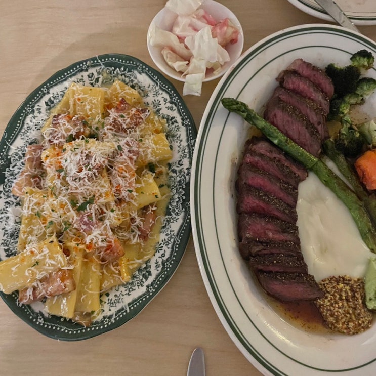 대전 장대동 맛집 해프닝비프스테이크 리가토니 까르보나라 네이버 블로그