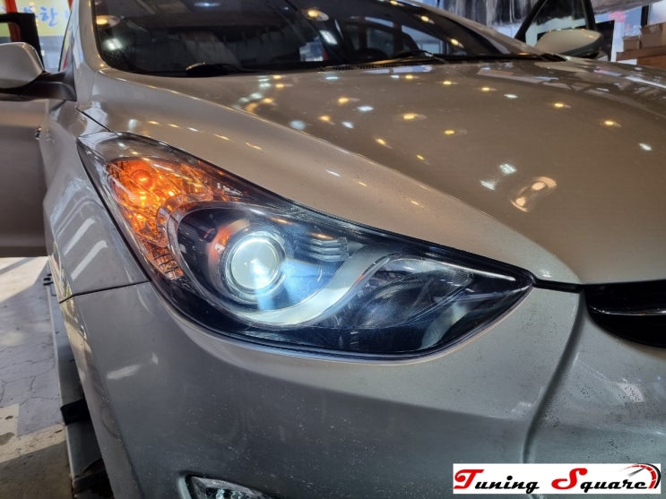 아반떼MD 순정 HID 헤드램프 중고품으로 오토레벨링 작업과 6000K D1S LED램프로 광량업 까지 !! : 네이버 블로그