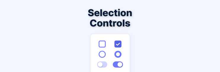 Selection controls UI 구성하기 : 네이버 블로그