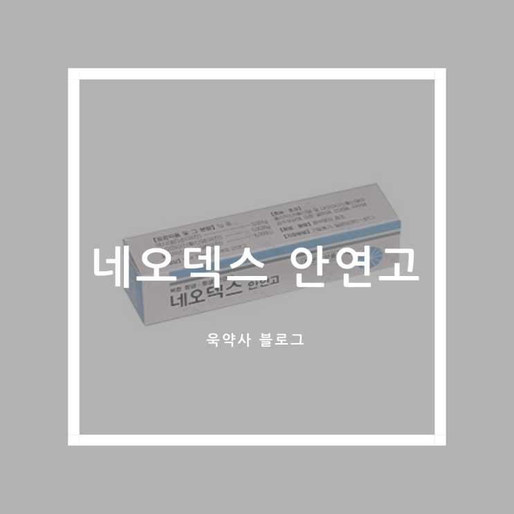 네오덱스 안연고 질문·효과·부작용 대처법·주의사항 정리 네이버 블로그