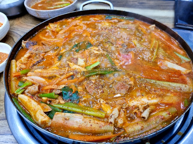 소래포구역 맛집 진한 국물의 순대전골과 소주한잔 나운순대 네이버 블로그