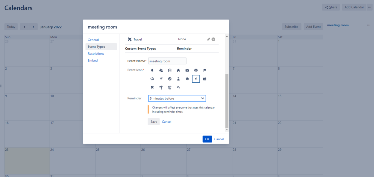 [홍PM] Confluence 기본 사용 - Calendars 설정 (회의실예약, 휴가 설정등) : 네이버 블로그
