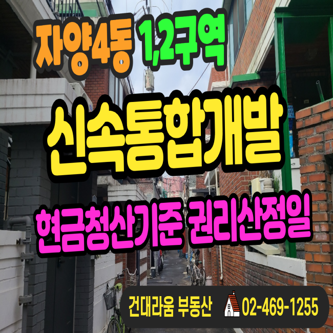 자양4동 12구역 신속통합기획신통개발 재심의 요구 현금청산기준일 권리산정일 네이버 블로그