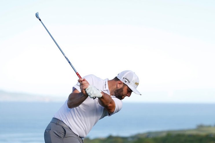 파머스 인슈어런스 오픈 T1 존 람 드라이버스윙 슬로우 모션 Jon Rahm driver swing slow motion ...