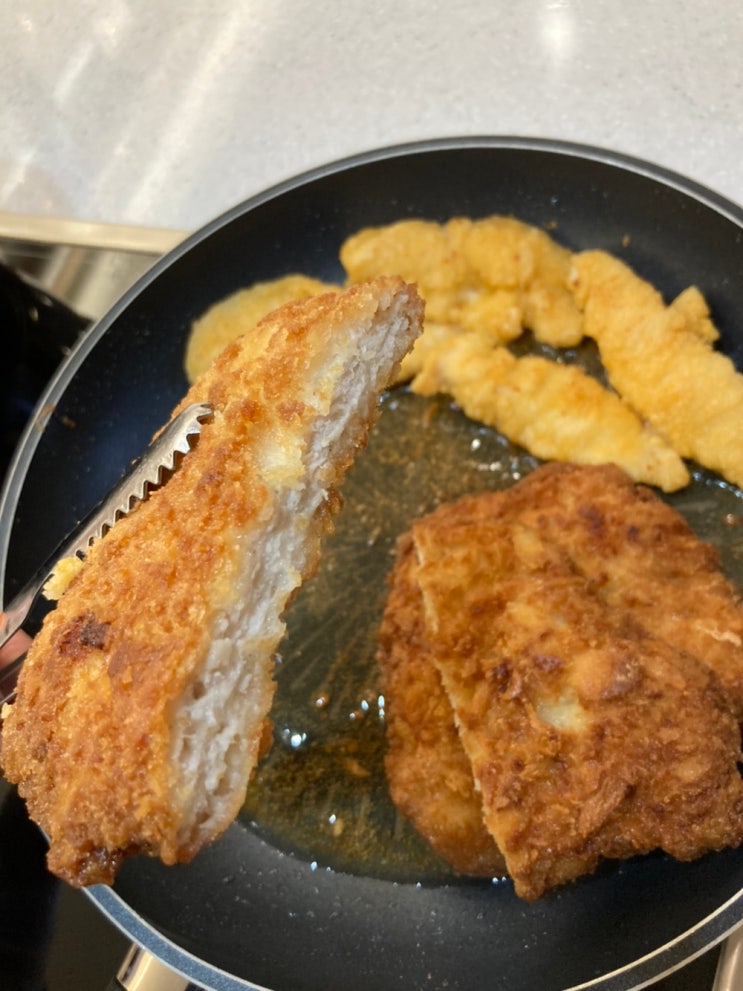 CJ 고메 바삭 튀겨낸 통등심 돈카츠 맛있어요. : 네이버 블로그