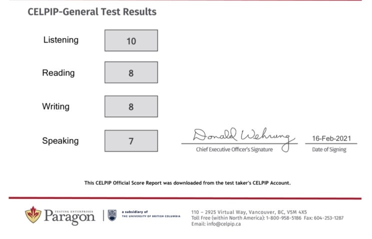 Celpip 캐나다 셀핍 영어시험 독학 후기 + 몇가지 팁 : 네이버 블로그