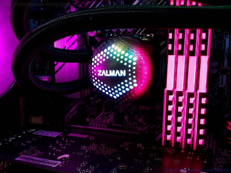 잘만 alpha24 가성비 CPU 수냉쿨러 리뷰 : 네이버 블로그