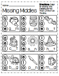 [파닉스] Missing Middles : 네이버 블로그