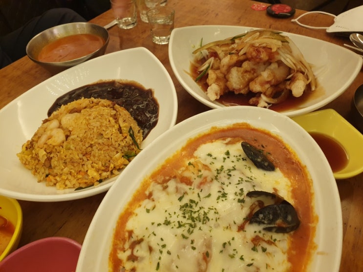건대 술집 추천 여자친구랑 중국집 데이트 하기 좋은 뽕사부 건대점 네이버 블로그