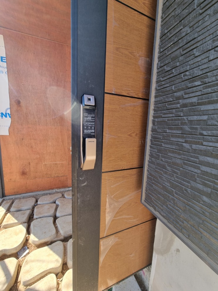 평택 삼성도어락SHP-P71,삼성비디오폰SHP-HB700/3727타운하우스 방문설치 및 연동 : 네이버 블로그