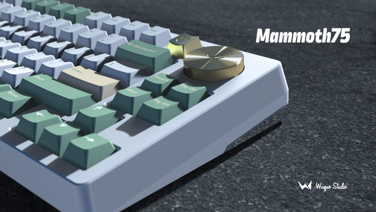 mammoth75 (맘모스75) : 거대 볼륨노브 기계식 커스텀 키보드의 위용 : 네이버 블로그