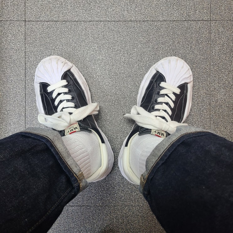 [리뷰]MMY Blakey OG Sole Leather Low-top Sneaker(Black) : 네이버 블로그