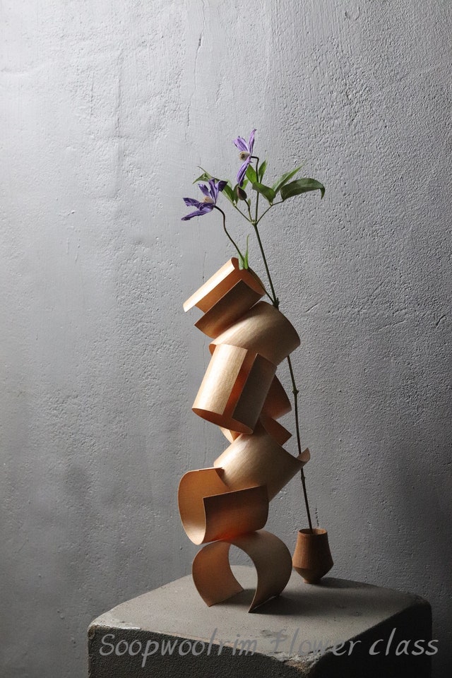 플라워레슨 도쿄마미플라워디자인스쿨 하나쿠바리 강사연구과 발사나무 마미플라워디자인스쿨 한국지정교실서촌 숲울림플라워클래스 친환경꽃꽂이 하나쿠바리수업 서촌경복궁플라워레슨