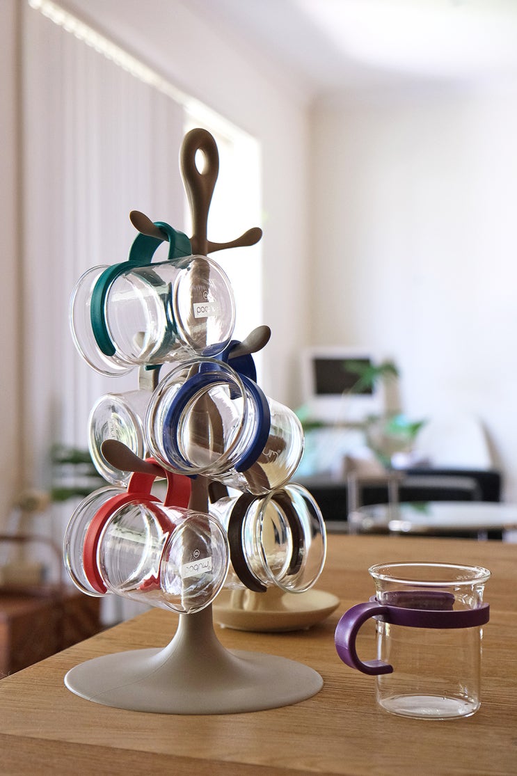 SOLD/Vintage Bodum Mug Tree with 6 mugs 빈티지 보덤 머그 트리 with 6 머그 : 네이버 블로그