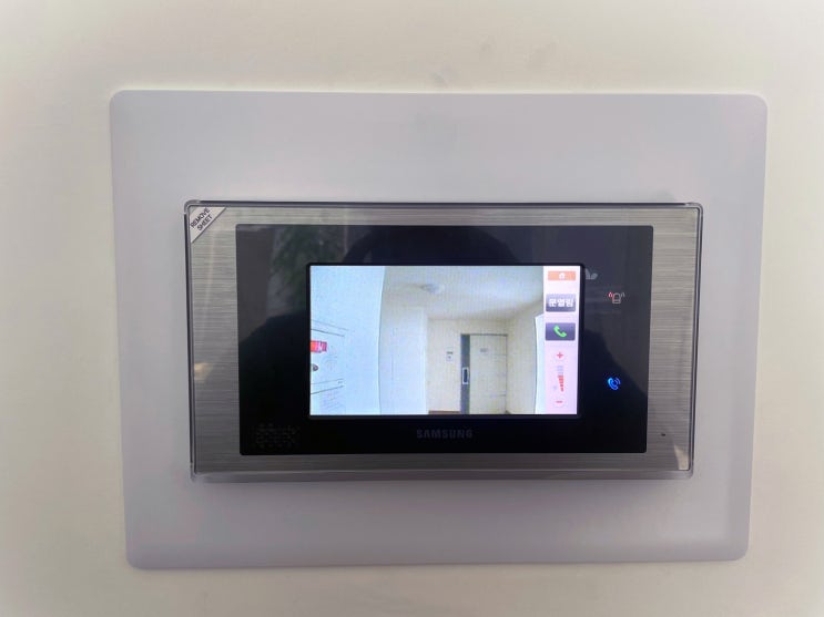 춘천시 우두동 강변코아루아파트 삼성 비디오폰 SHT-3527XM 설치 후기 : 네이버 블로그