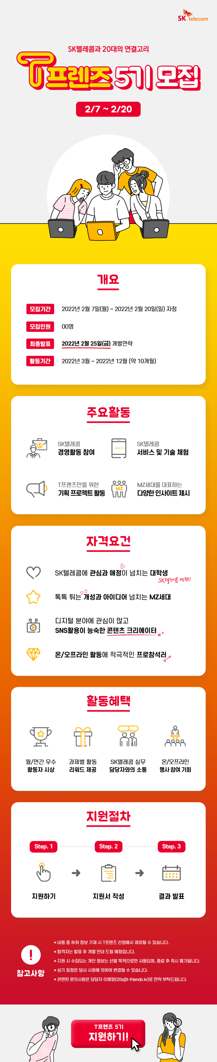 [대외활동] SKT와 20대의 연결고리 SKT T프렌즈 5기 모집 : 네이버 블로그