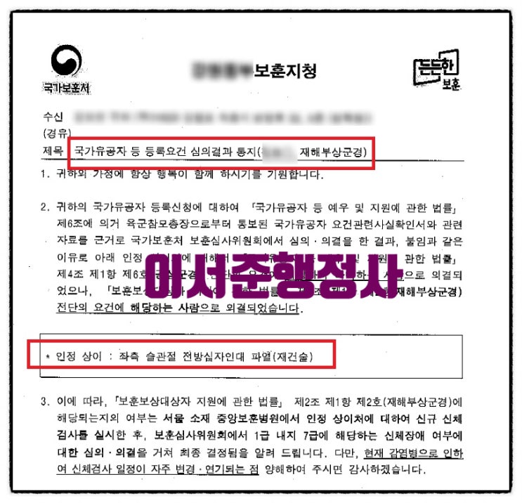 보훈보상대상자인정요건 군대에서 전투체육 중에 다친 것과 일과 이후 풋살 중에 다치는 것이 다른가요 네이버 블로그