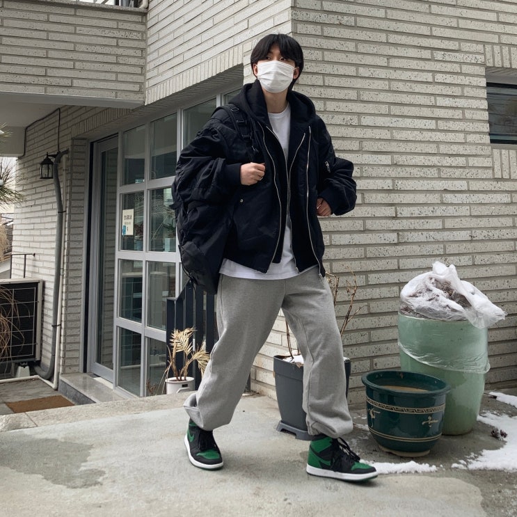 TNGT 항공점퍼 오버핏 블랙 ma-1 코디 : 네이버 블로그