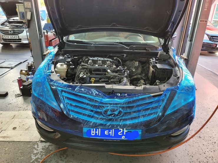 부산 수영구 베테랑자동차정비 국산차정비 수입차정비그랜져hg 그랜저hg 엔진오일누유 냉각수누유 냉각수온도상승 오버히트현상