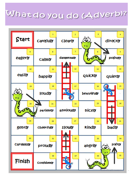 What do you do (Adverb)? 부사의 문장안에서의 형태와 역할을 이해하고 말하는 Board Game ...
