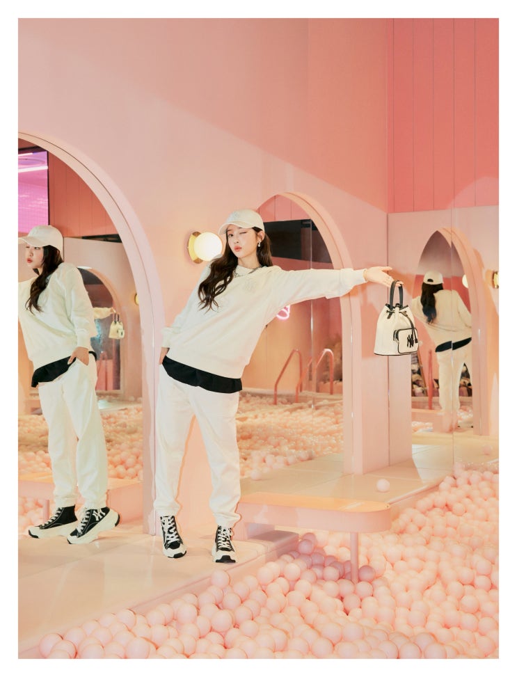 오버핏맨투맨 데일리룩 코디는 엠엘비셋업 여성트레이닝세트 네이버 블로그