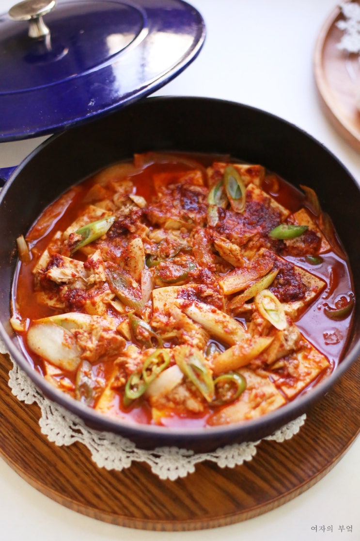 백종원 두부조림 양념장 만들기 고소한 참치두부조림 만드는법 캔참치요리 네이버 블로그
