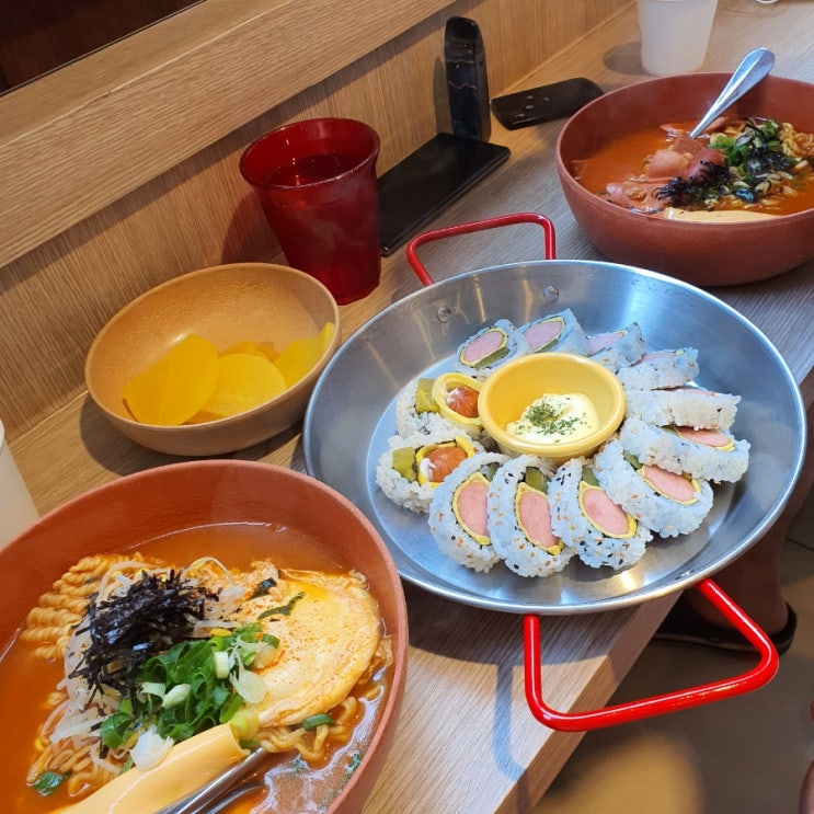 [청주 율량동 맛집] 틈새라면__율량김밥 굿굿 : 네이버 블로그