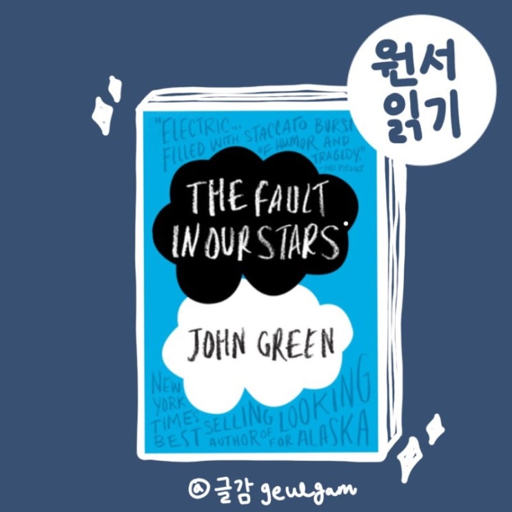 [영어표현/영어원서] The Fault in Our Stars Chapter 1 표현 정리 (1) - '끼부리다' '끼쟁이 ...