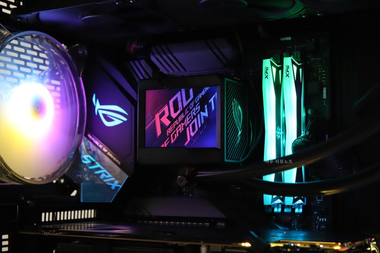 수냉 쿨러 감성 끝판왕 CPU쿨러 ASUS ROG RYUJIN II 360 : 네이버 블로그