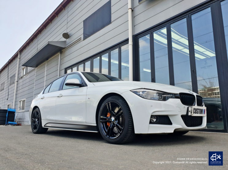 BMW F30 330i 휠수리 후 블랙유광 휠도색 : 네이버 블로그