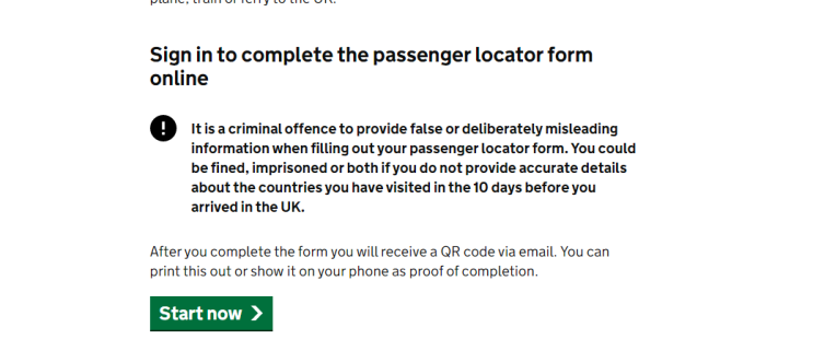 PLF (Passenger Locator Form) 작성하기 : 네이버 블로그